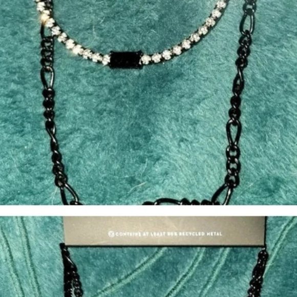 Vera Wang | Jewelry | Vera Wang Rocker Chic Blackclear Crystal Layered ... Vera Wang | Jewelry | Vera Wang Rocker Chic Blackclear Crystal Layered ...